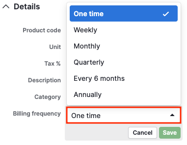 Recurring products - Knowledge Base | Pipedrive